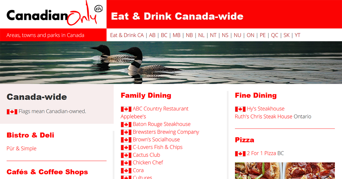Eat & Drink Canada-wide