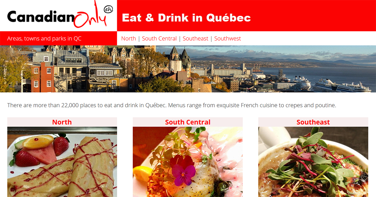 Restaurants in Quebec | Places to eat in QC